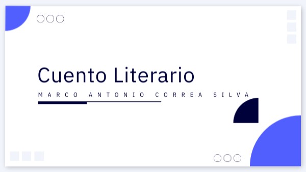 Cuento Literario | Genially