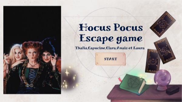 Hocus Pocus Escape game | Genially