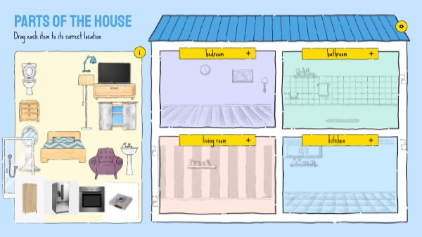 House Parts Game | Genially