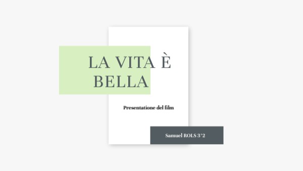 LA VITA È BELLA | Genially