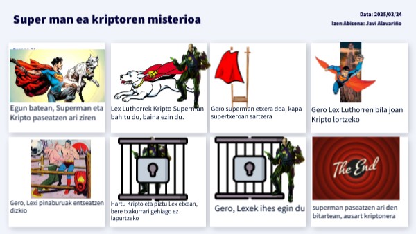 Super man ea kriptoren misterioa | Genially