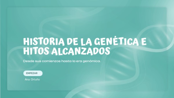 Historia de la genética e hitos alcanzados | Genially