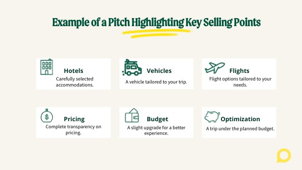 Trad EN - Exemple de pitch sur les arguments clés | Genially
