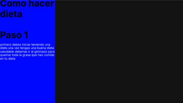 Como hacer dieta Paso 1 | Genially