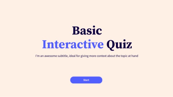Quiz interactif | Genially