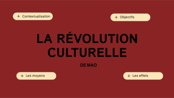 La révolution culturelle | Genially