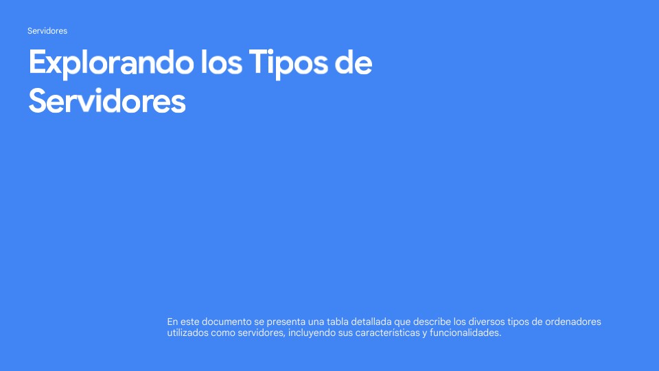 En este documento se presenta una tabla detallada que describe los ...