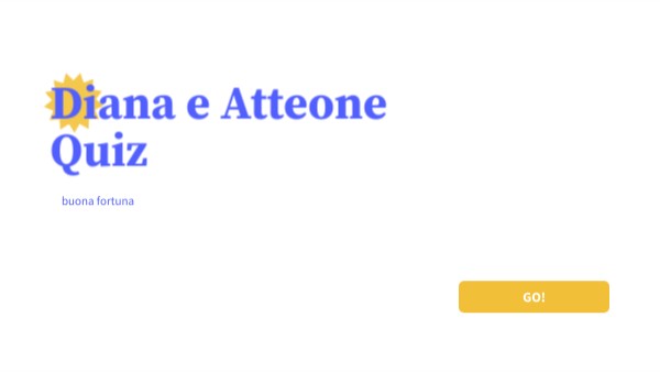 Diana e Atteone Quiz | Genially