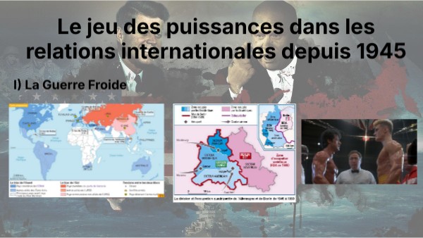 Le jeu des puissances dans les relations internationales depuis 1945 ...