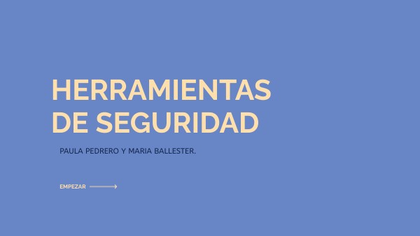 herramientas de seguridad | Genially
