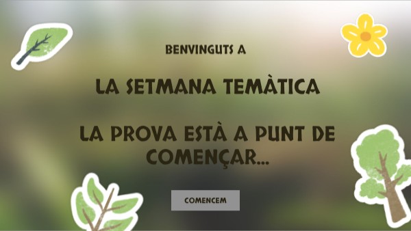 Setmana temàtica 2025 | Genially