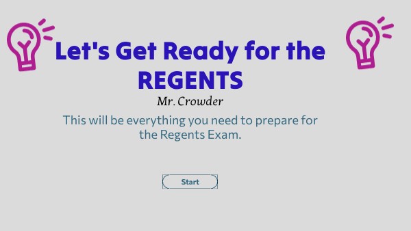Let's Get Ready for the REGENTS | Genially