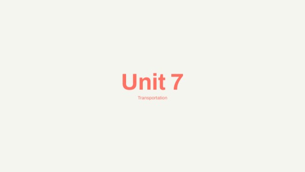 Unit 7 | Genially