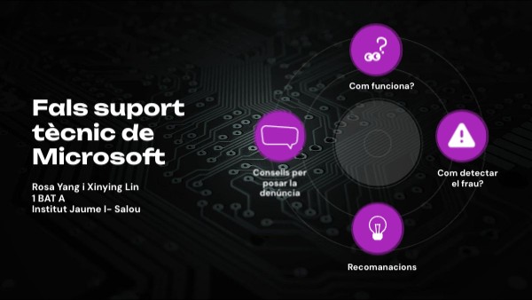 Fals suport tècnic de Microsoft | Genially