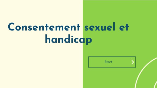 Consentement sexuel et handicap | Genially