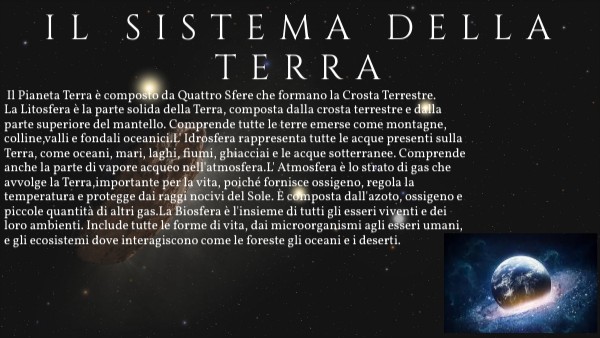 Il Sistema Della Terra | Genially