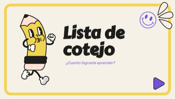 Lista de cotejo | Genially