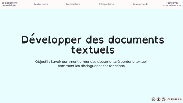 Développer des documents textuels | Genially