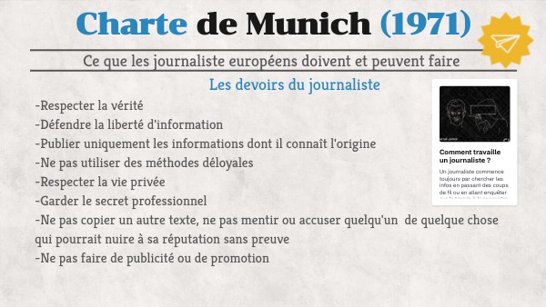 Charte de Munich (1971) | Genially