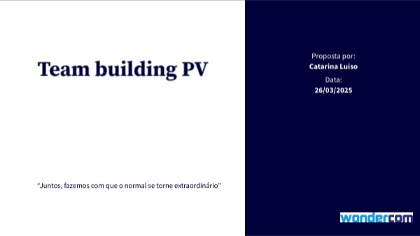 Team building PV | Genially