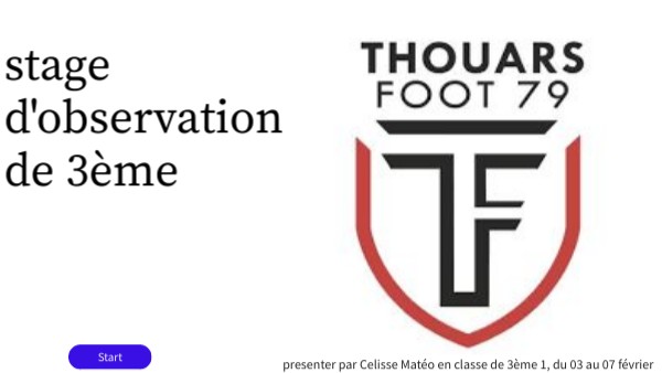 stage d'observation de 3ème | Genially