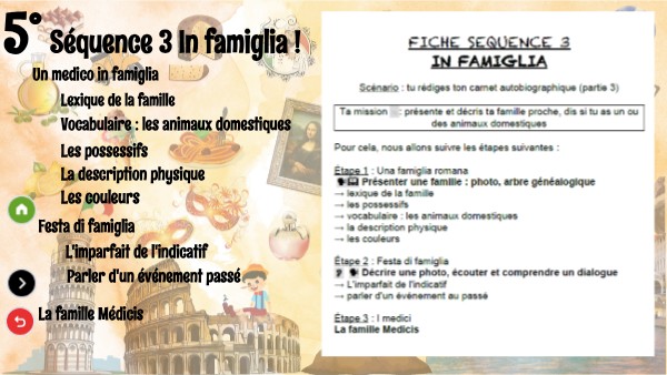 5° séquence 3 in famiglia | Genially