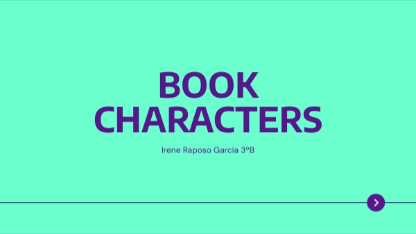 BOOK CHARACTERS | Genially
