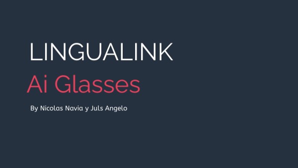 lingualink AI glasses | Genially