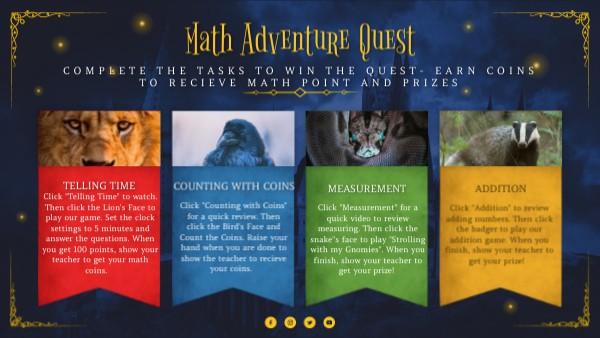 Math Adventure Quest | Genially
