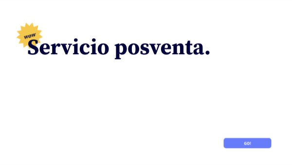 Servicio posventa. | Genially