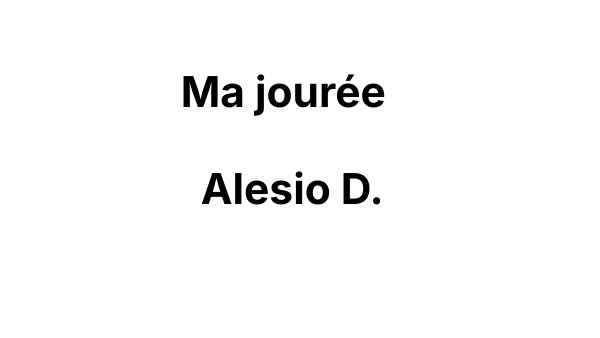 Ma journée A.D. | Genially