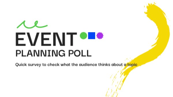 Event Organization Survey | Genially