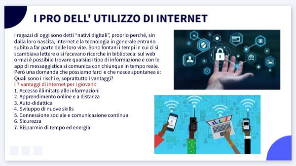 I PRO DELL' UTILIZZO DI INTERNET | Genially