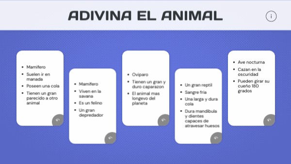 ADIVINA EL ANIMAL | Genially