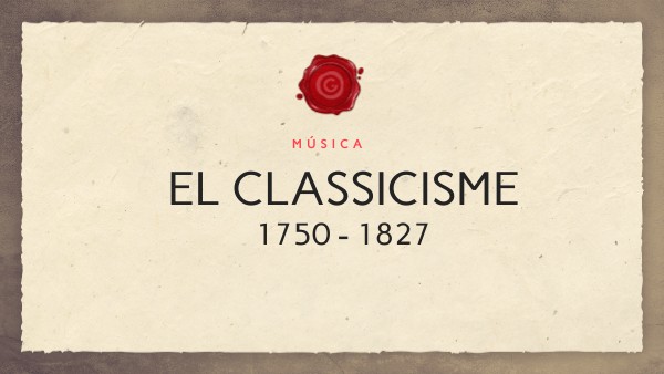 EL CLASSICISME | Genially