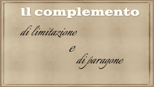 Il complemento | Genially