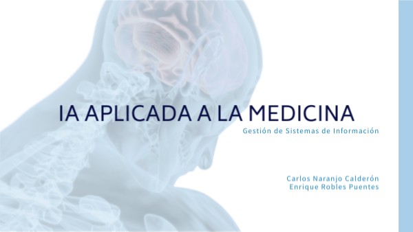 Ia aplicada a la medicina | Genially
