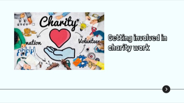 Getting involved in charity work | Genially