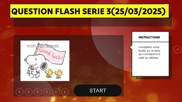 Question flash serie 3(25/03/2025) | Genially