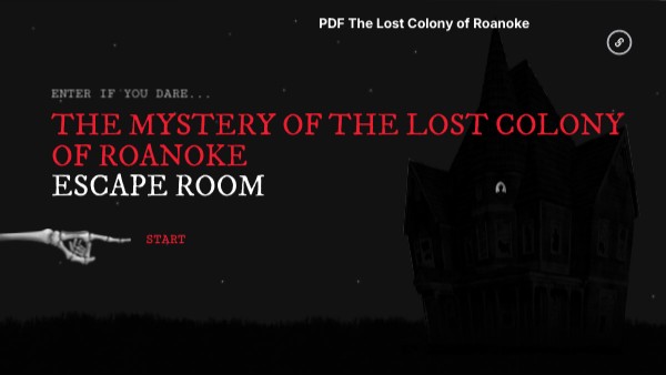 The Mystery of the Lost Colony of Roanoke Escape room | Genially