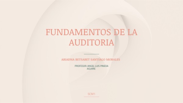 FUNDAMENTOS DE LA AUDITORIA | Genially