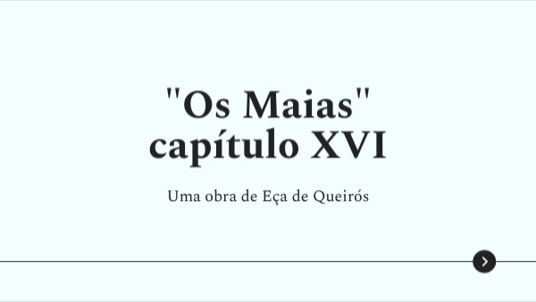 "Os Maias" capítulo XVI | Genially