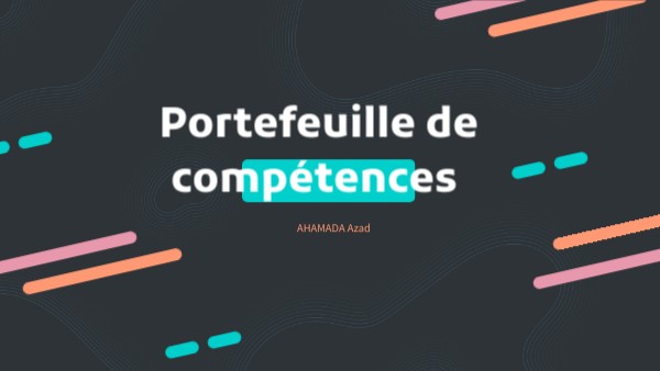 Portefeuille de compétences | Genially