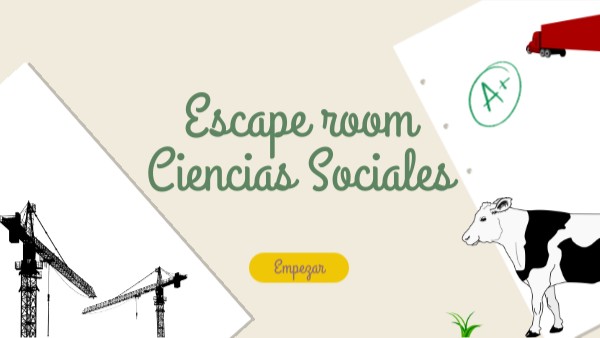 Escape room Conocimiento del Medio | Genially