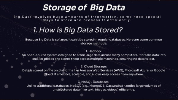 Storage of Big Data | Genially