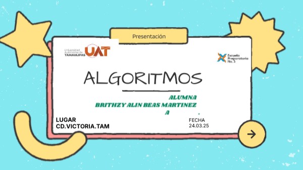 ALGORITMOS | Genially