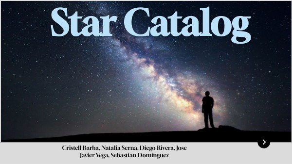 Star Catalog | Genially
