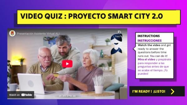 video quiz : proyecto smart city ALI21 | Genially