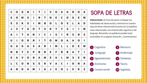 U2. Sopa de letras | Genially