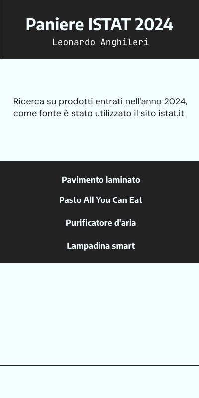 Paniere ISTAT 2024 | Genially